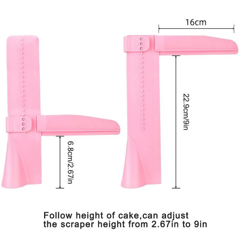 Adjustable Screed Cake Scraper Cream Edge Smoother